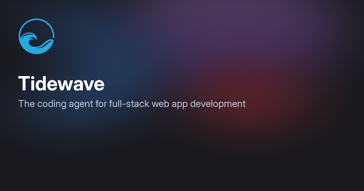 The coding agent for full-stack web app development - Tidewave